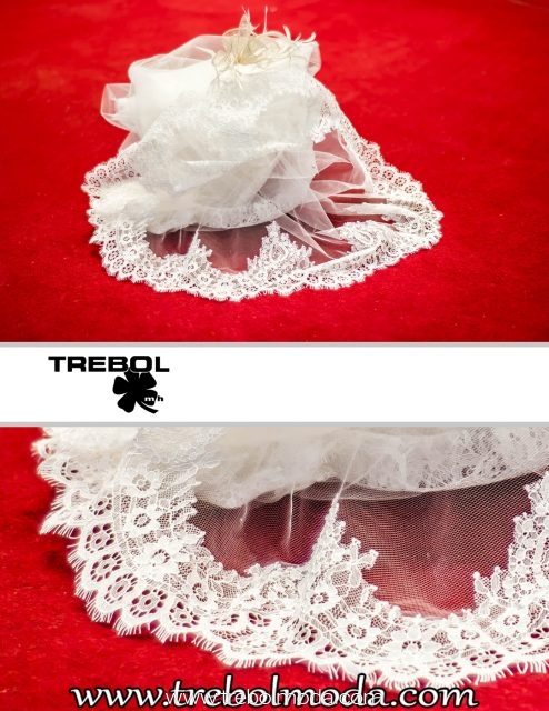 Vestido de novia con escote barco - Trebol Moda